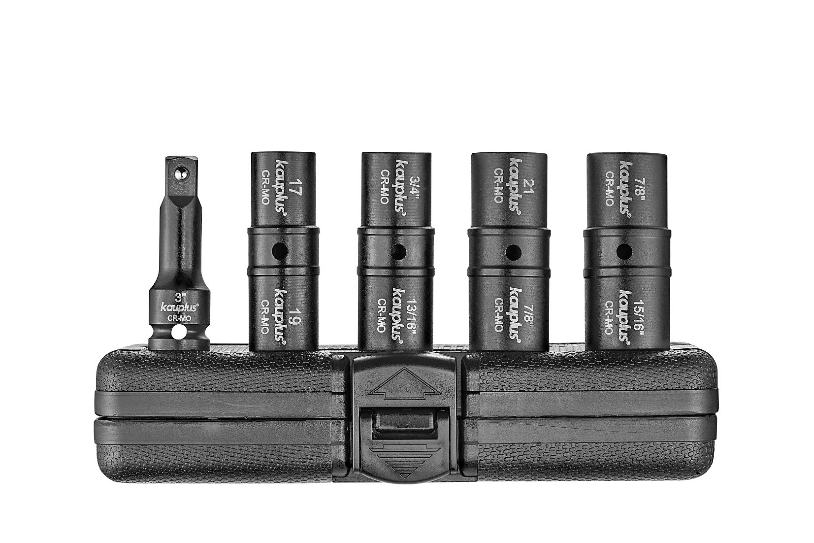 KAUPLUS 5-PC 1/2" Drive Flip Lug Nut Socket Set with Extension Bar ...